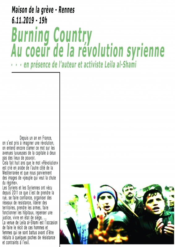 Burning country. Au cœur de la révolution syrienne | Les Éditions L ...